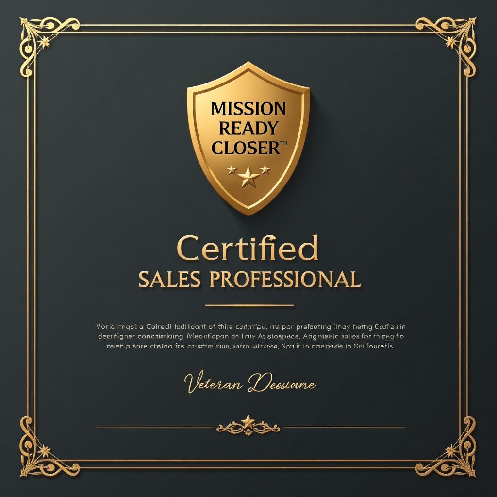 Mission Ready: From Veteran to Elite Sales Closer | 4-Month ...